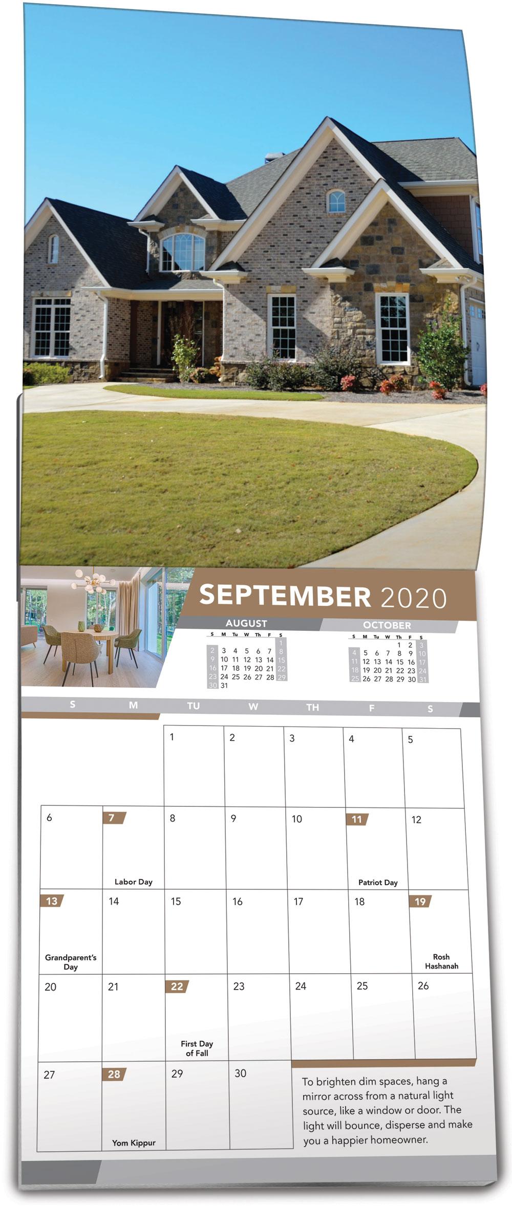 Jumbo Real Estate Calendar Pages