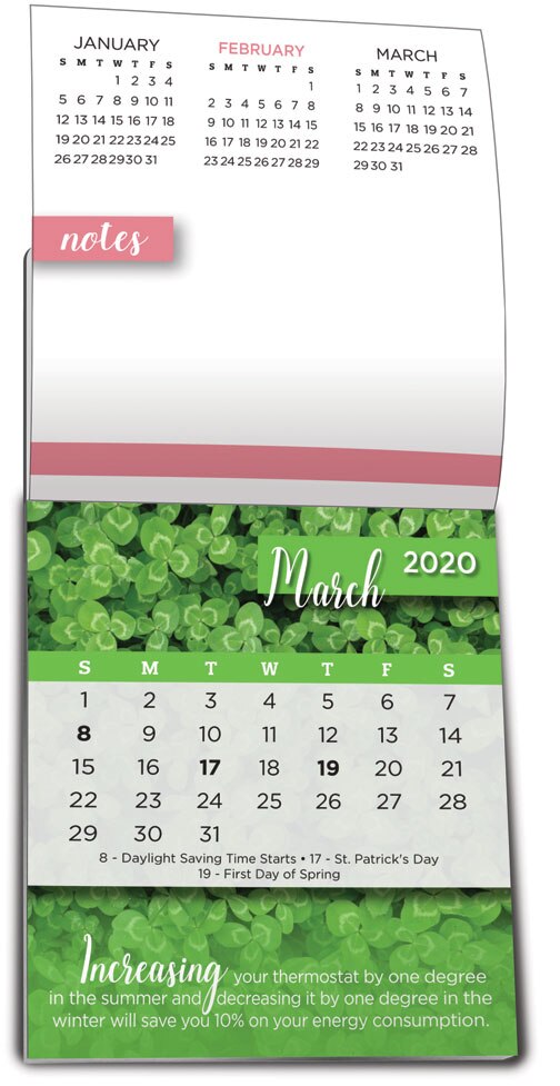 Healthy Living Calendar Pages