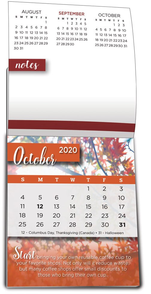 Healthy Living Calendar Pages