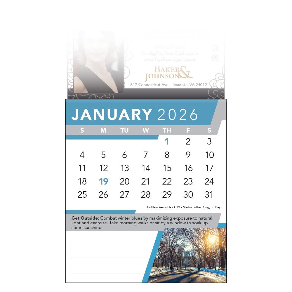 Peel 'n Stick | Magnetic Living Well Calendar | Magnets USA®