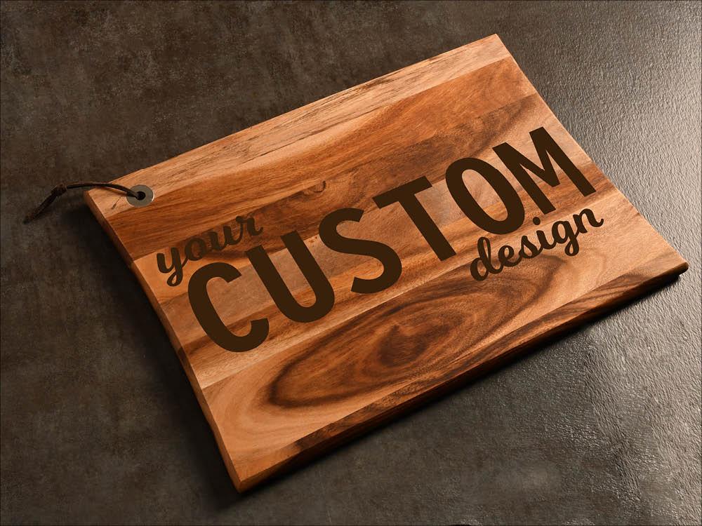 Boards and Blocks | Large Engraved Serving Board | Custom Design