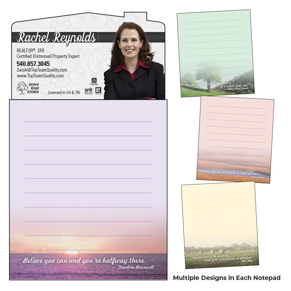 Designer Notepad Magnet | House | Scenic Quotes