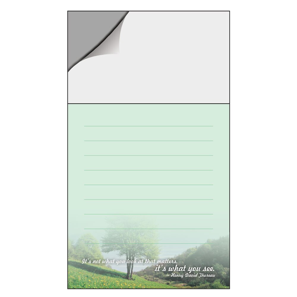 Designer Notepad Magnet | Peel 'n Stick | Scenic Quotes