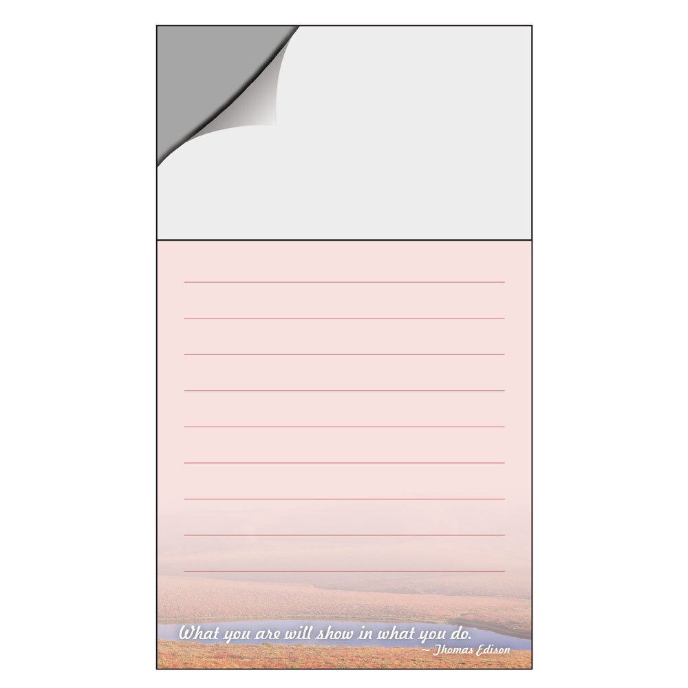 Designer Notepad Magnet | Peel 'n Stick | Scenic Quotes