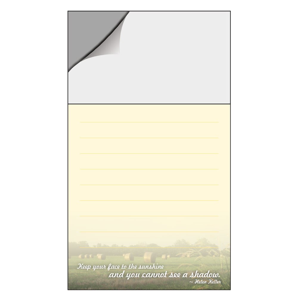 Designer Notepad Magnet | Peel 'n Stick | Scenic Quotes