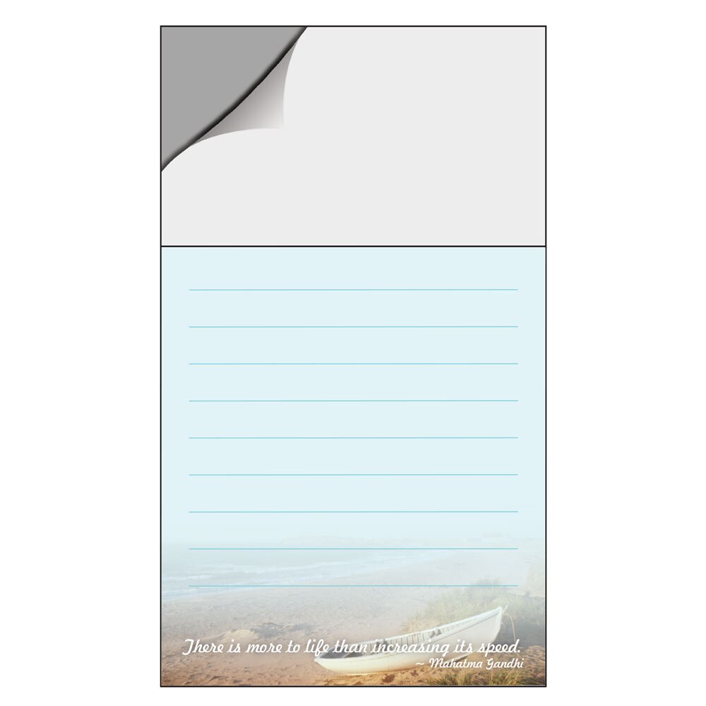 Designer Notepad Magnet | Peel 'n Stick | Scenic Quotes