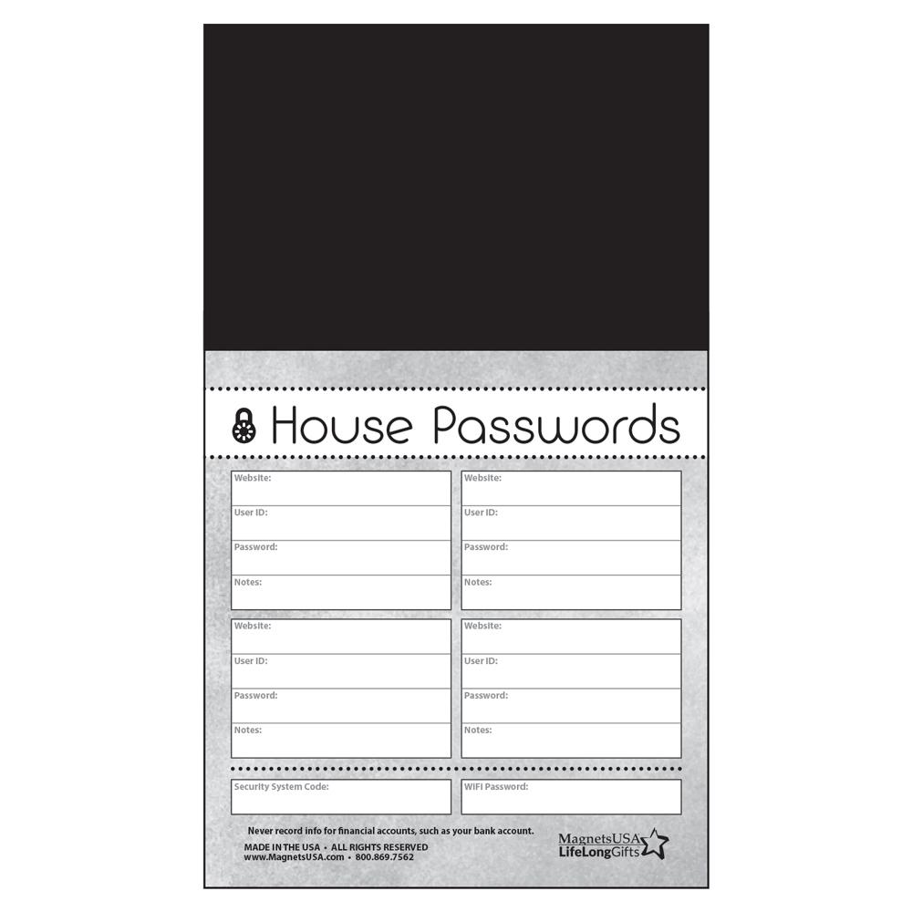 Designer Notepad Magnet | Peel 'n Stick | Watercolor Houses