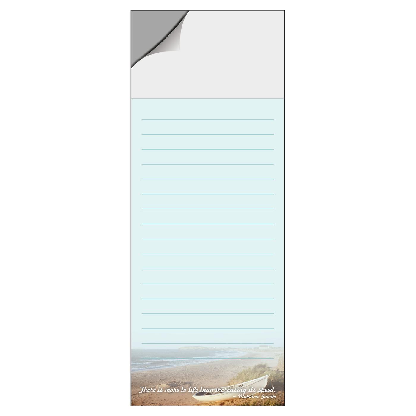 Long Designer Magnetic Notepad | Peel 'n Stick | Scenic Quotes