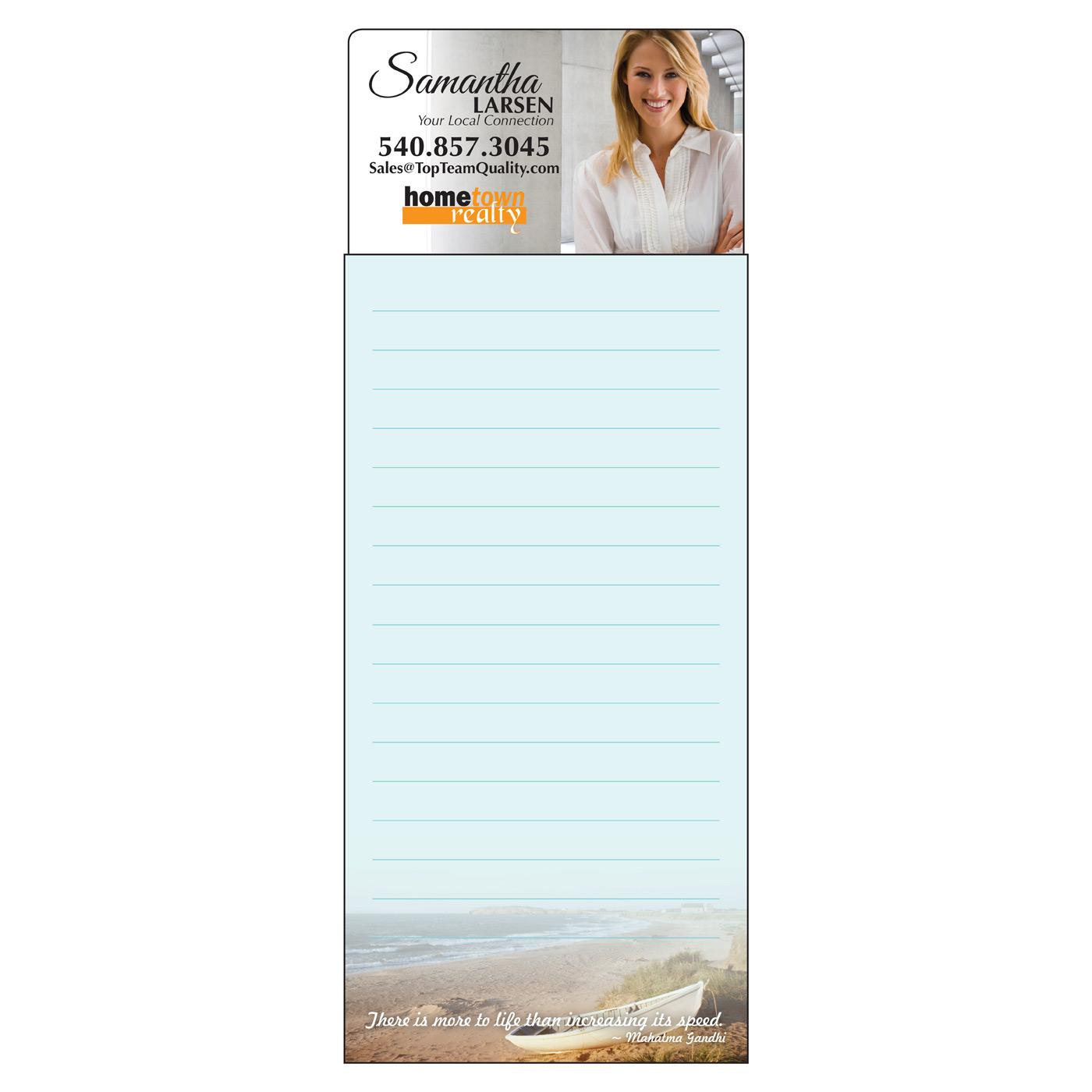 Long Designer Magnetic Notepad | Standard | Scenic Quotes