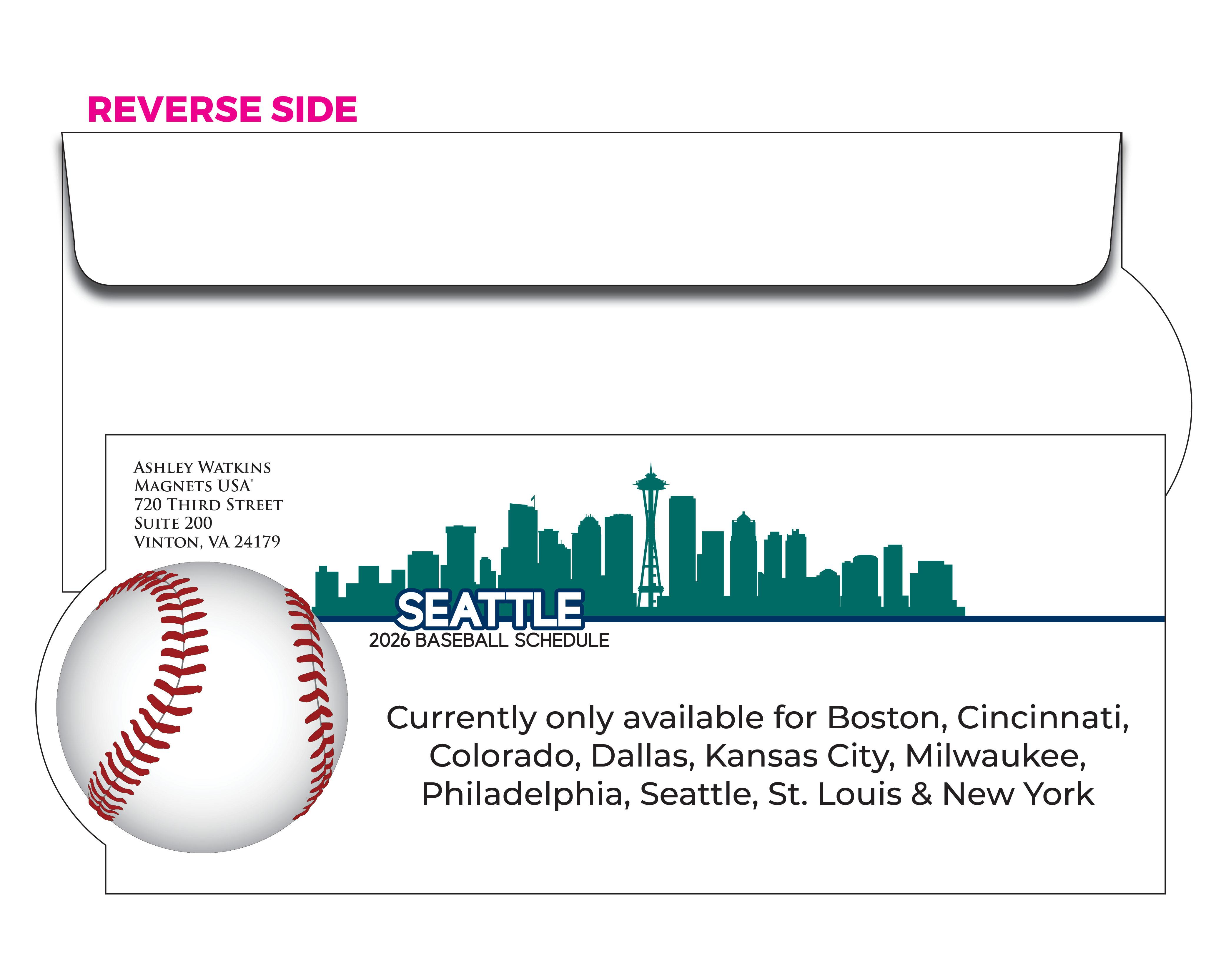 Baseball City Skyline #10 Trailing Envelopes