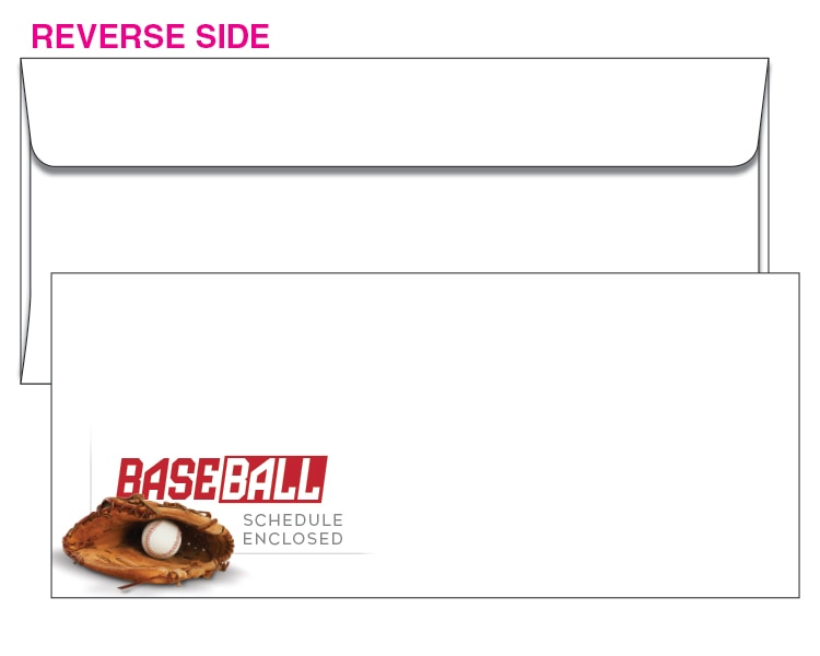 Baseball #10 Envelope - Ball & Glove