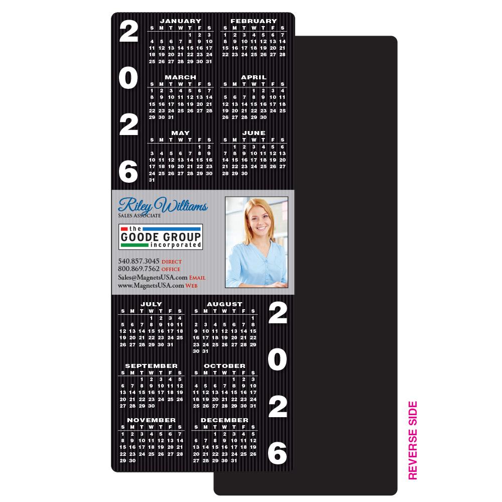 Calendar Magnet | Standard 3.5x8.75 | Pinstripes
