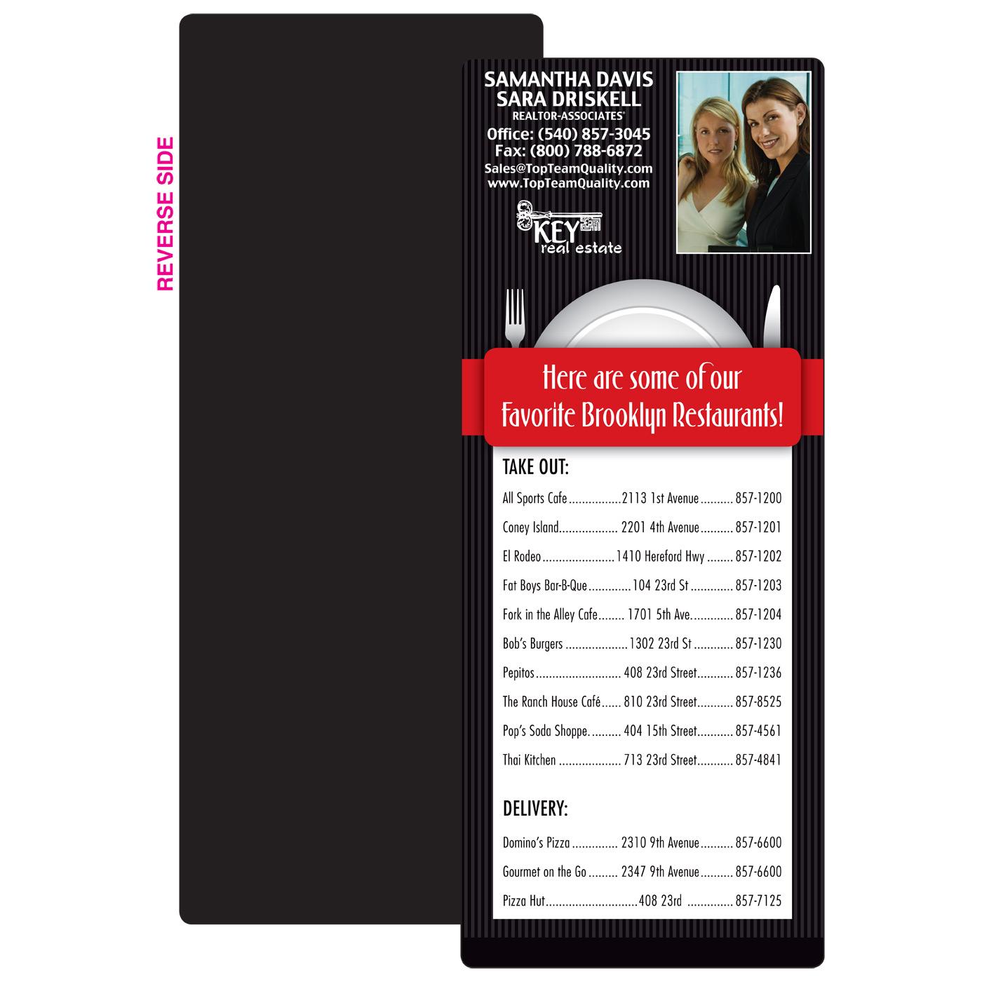 Phone List | Standard 3.5x8.75 | Favorite Restaurants