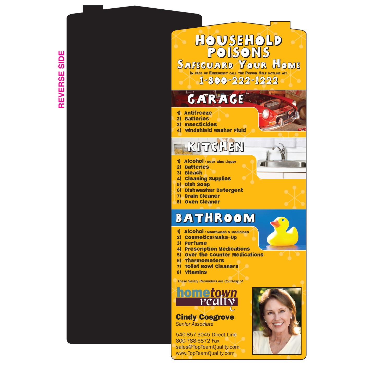 Poison Safety Magnet | House Shape | Safeguard Your Home