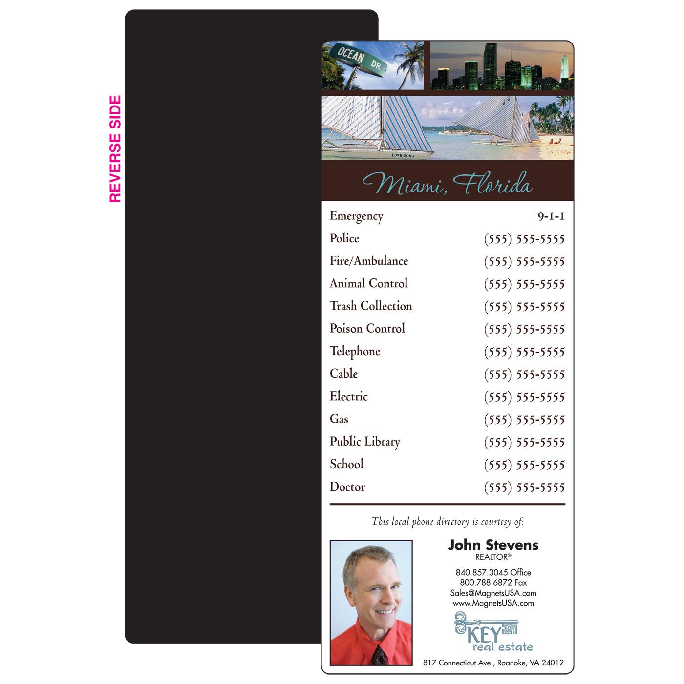 Phone List Magnet | Standard 3.5x8.75 | City Collage
