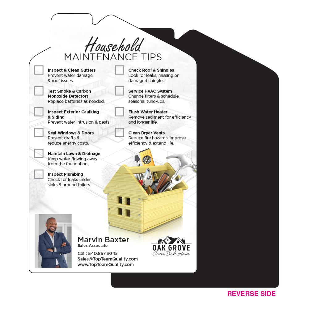 Household Maintenance Tips House Magnet | Magnets USA®