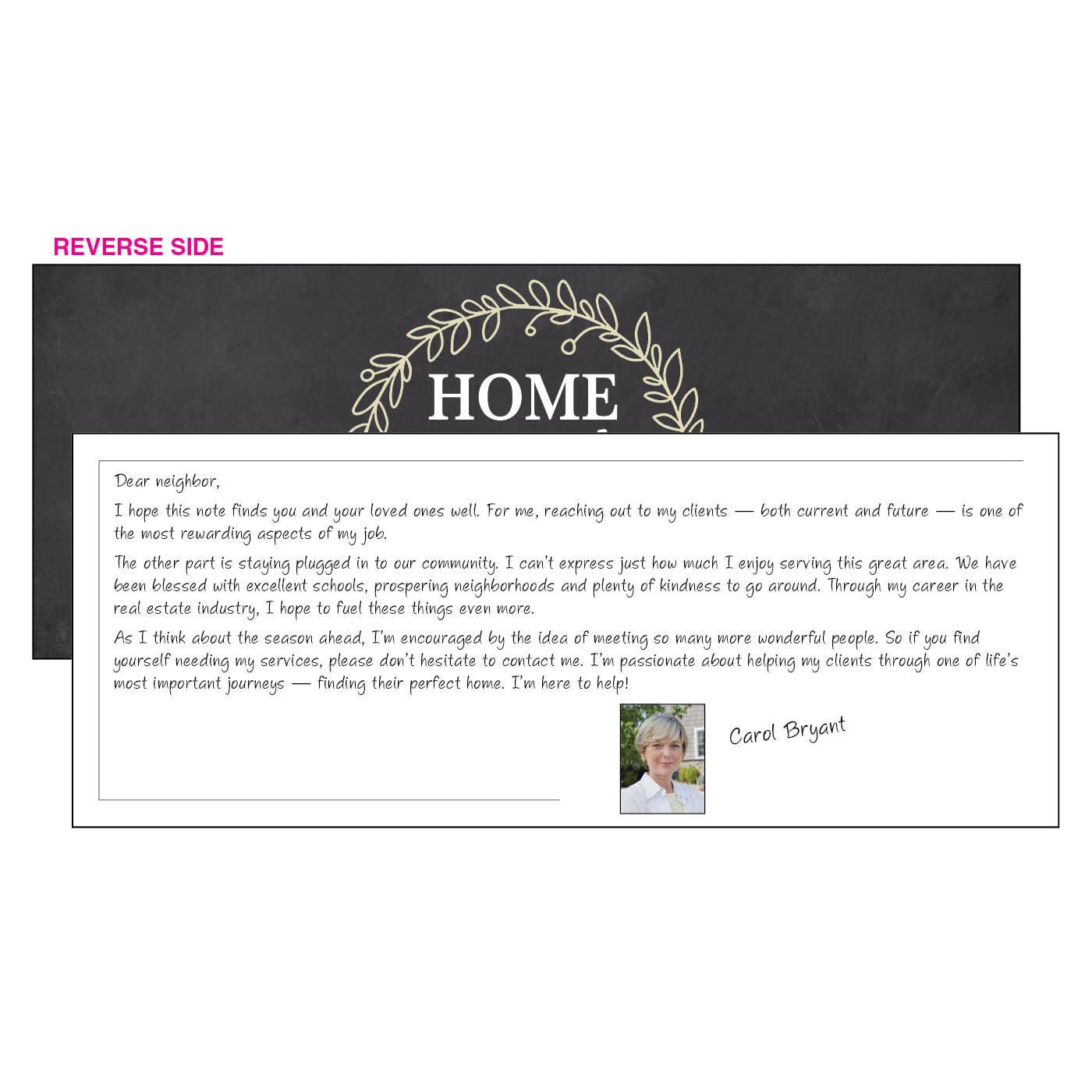 Home Sweet Home Wreath Premium GiftNote™
