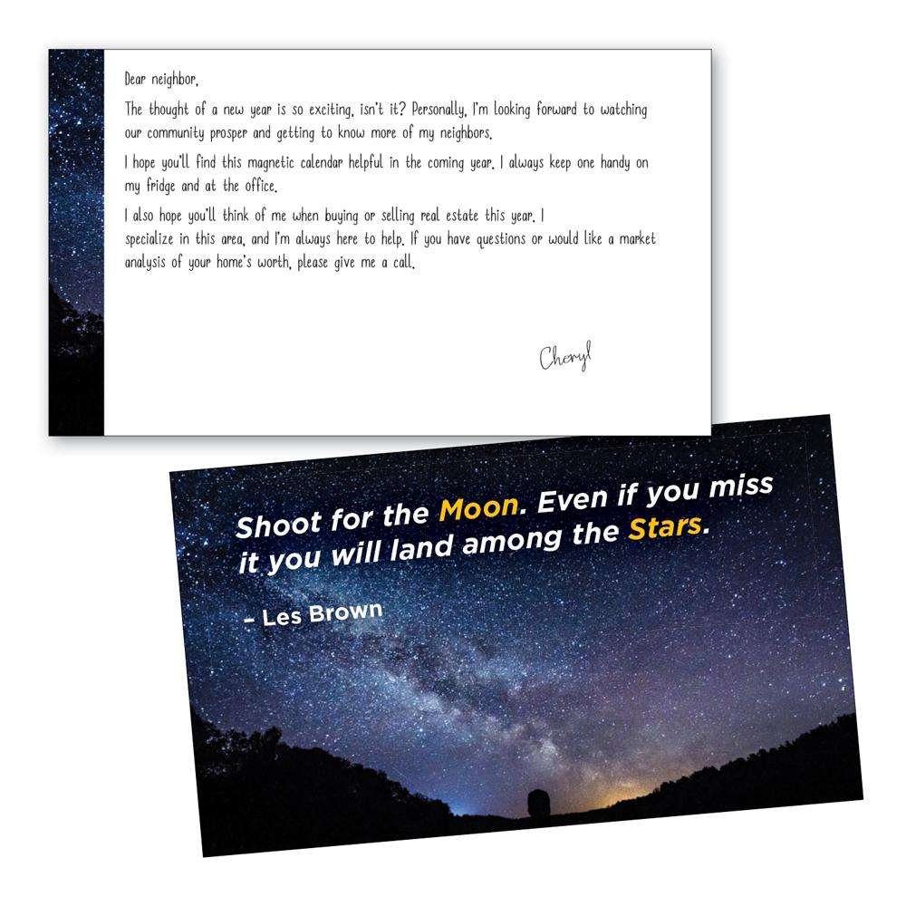 Shoot for the Moon Horizontal Lightweight GiftNote™