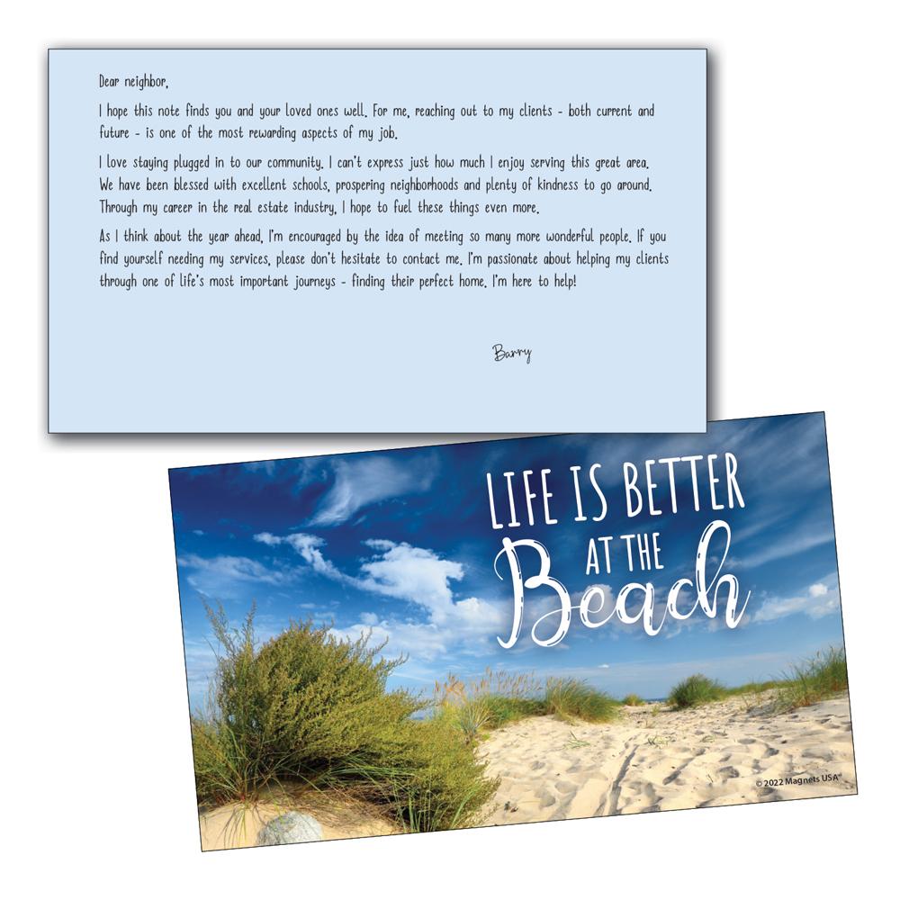 Life is Better at the Beach Lightweight Premium GiftNote™