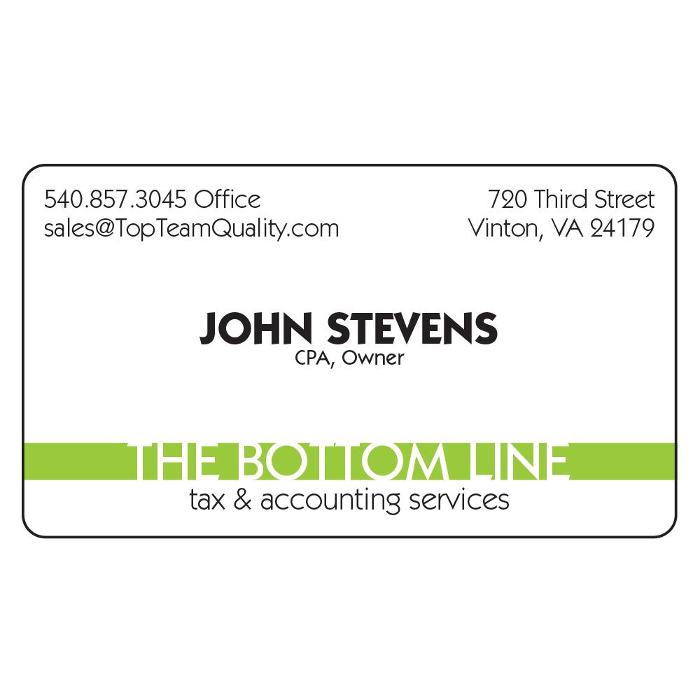 Bottom Line Magnetic Business Card | Magnets USA®