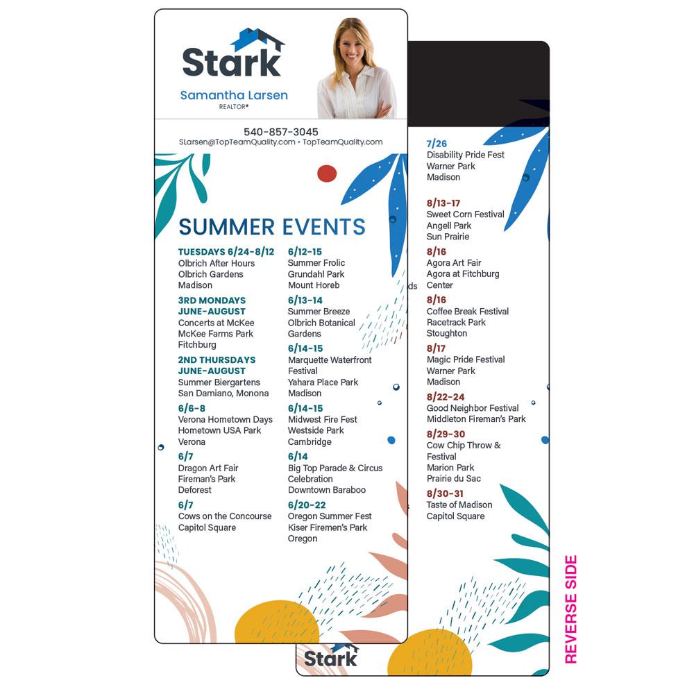 Event Schedule Magnet | Standard 3.5x8.75 | Stark® Summer Events