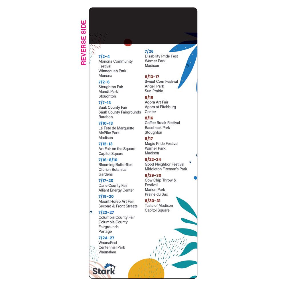 Event Schedule Magnet | Standard 3.5x8.75 | Stark® Summer Events
