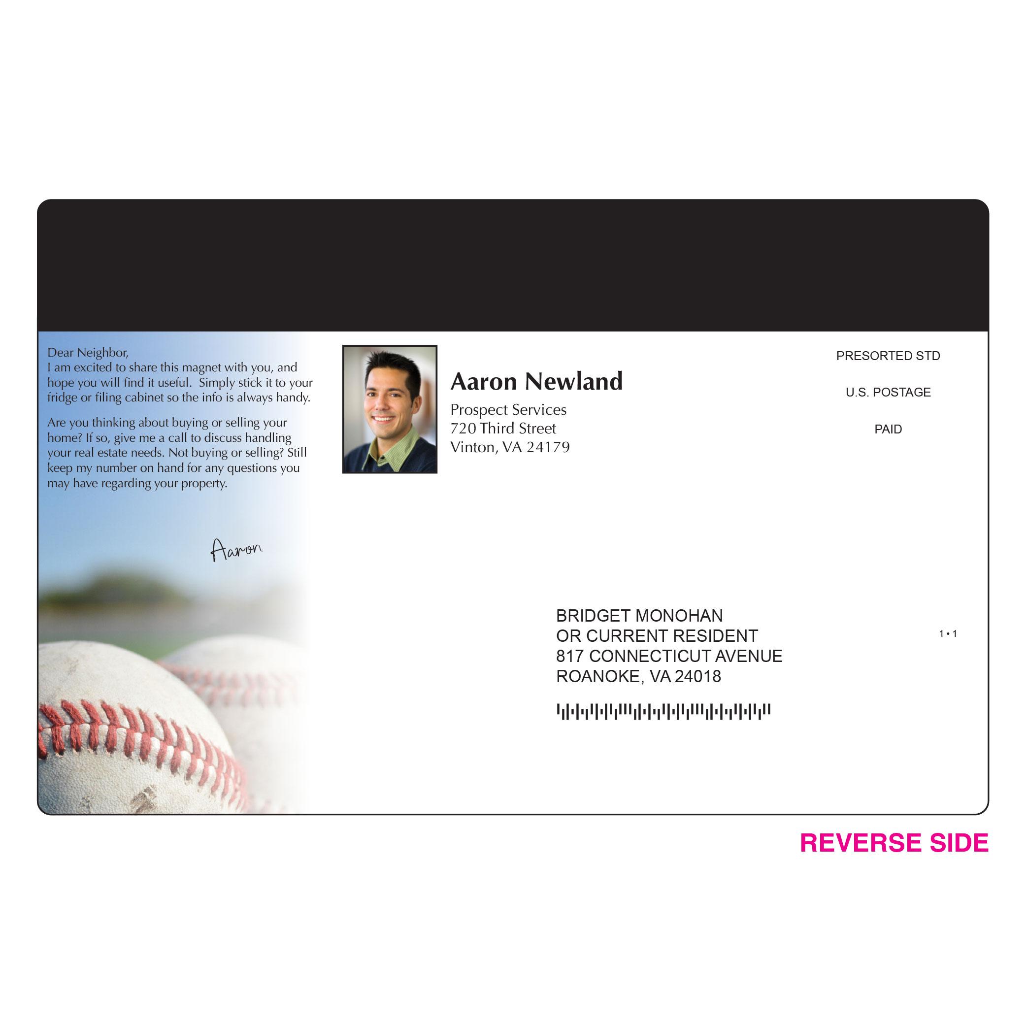 No-Flip Baseball Schedule | Magnetic Card | Magnets USA