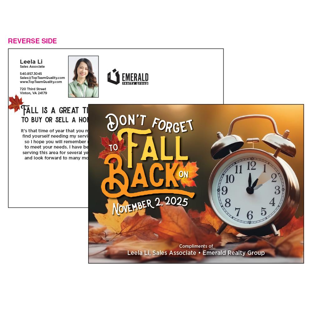 Fall Back Clock