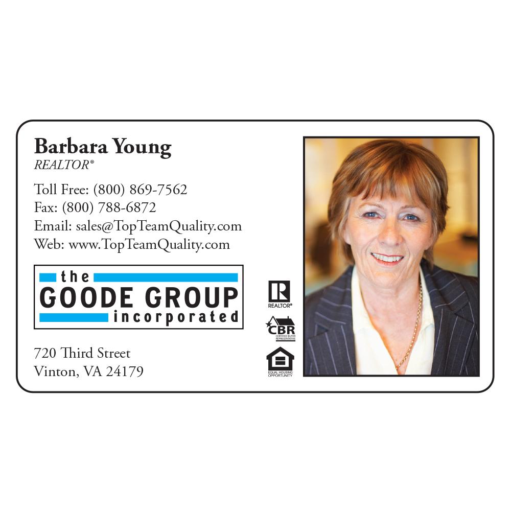 Standard Right-Justified Magnetic Business Card | Magnets USA®