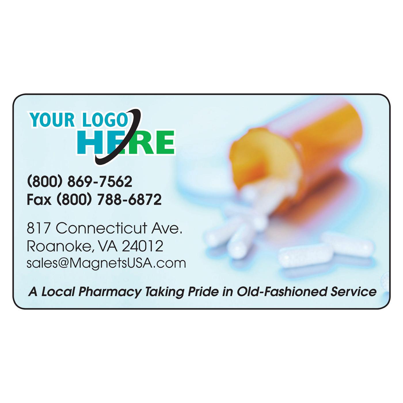 Pharmacy Magnetic Business Card | Magnets USA®