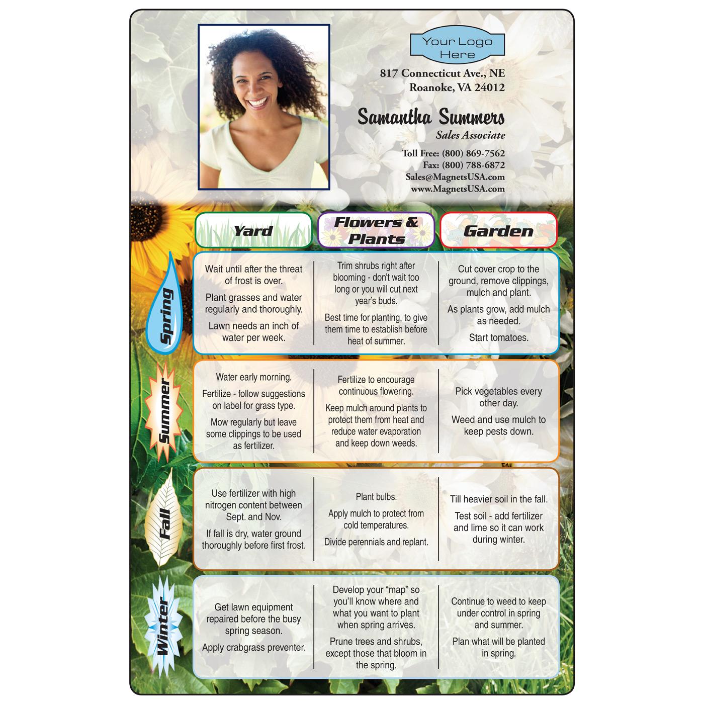 Printed Magnet | Garden Guide | Magnets USA®