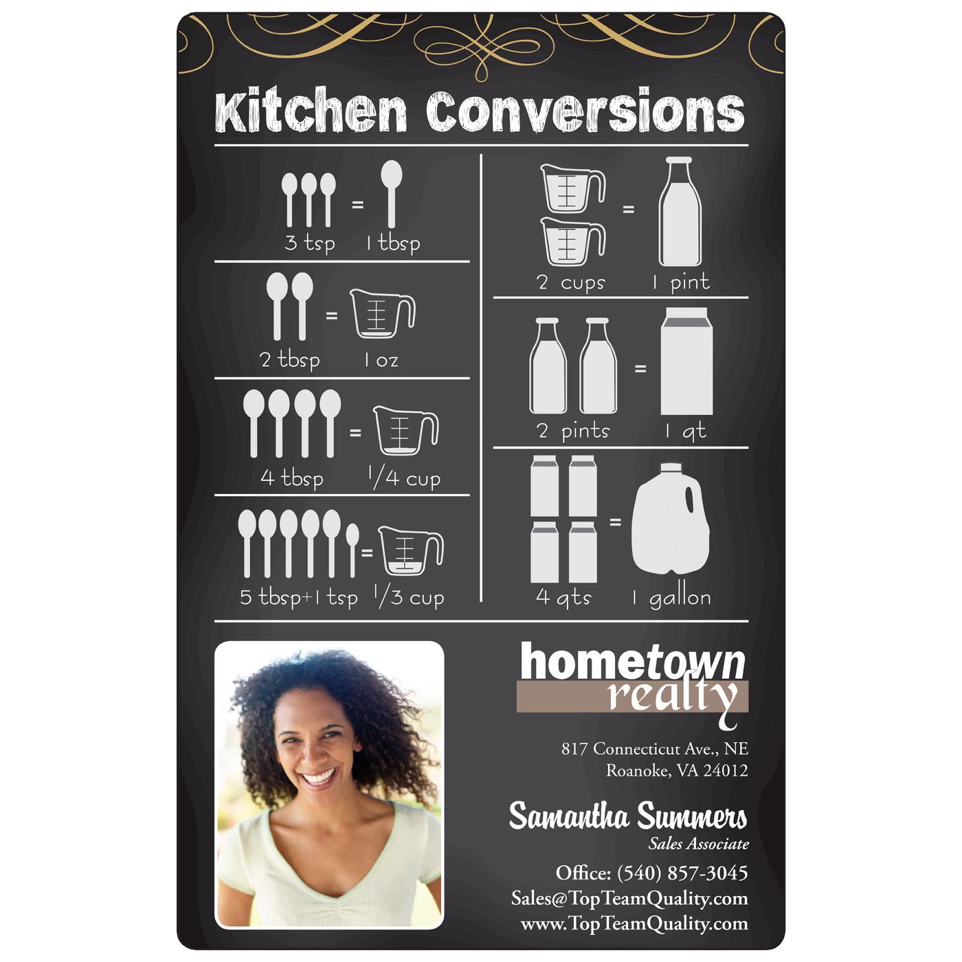 Printed Magnet | Kitchen Conversions | Magnets USA®