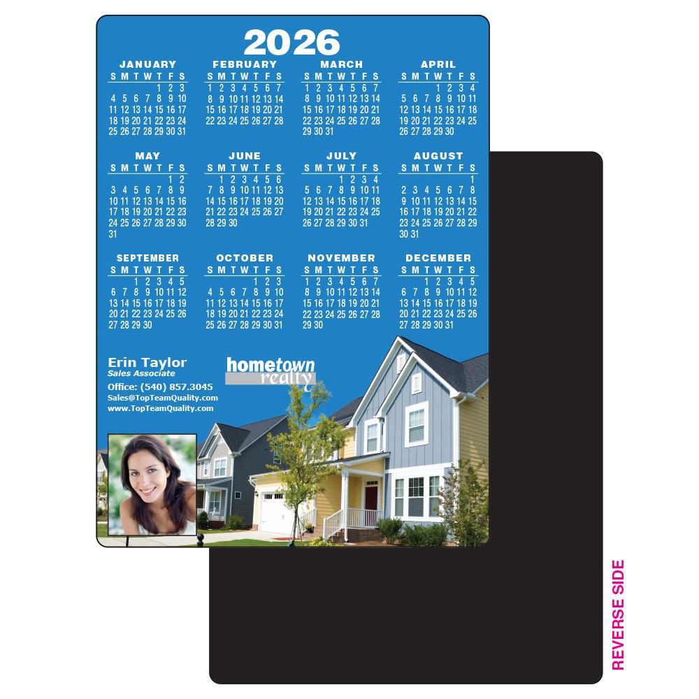 Neighborhood Homes Year-at-a-Glance Calendar Magnet