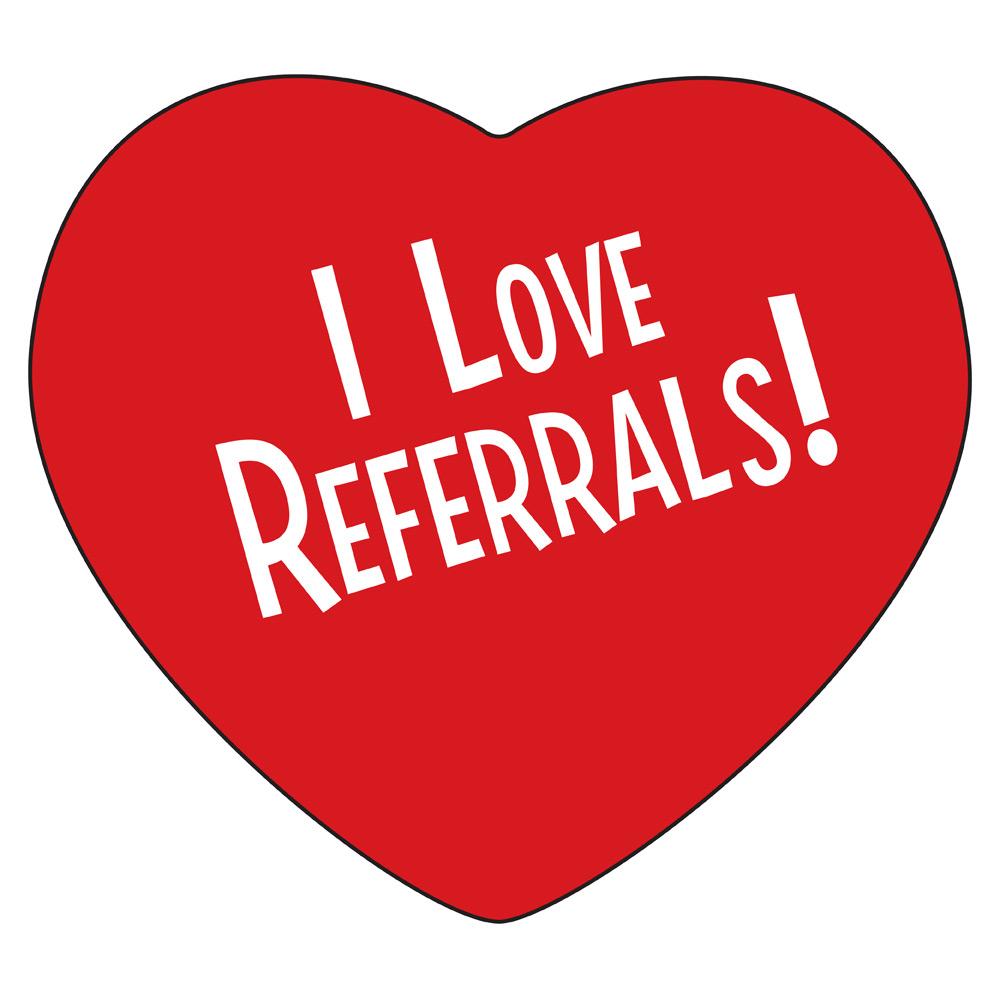 Envelope Seal | Heart | I Love Referrals