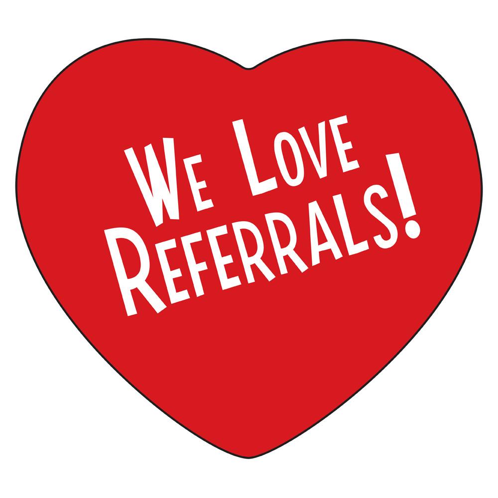 Envelope Seal | Heart | We Love Referrals