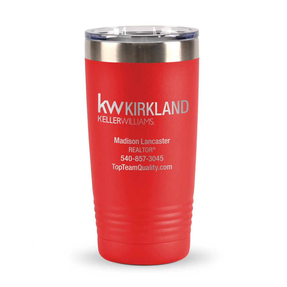 Red Real Estate Logo Tumbler