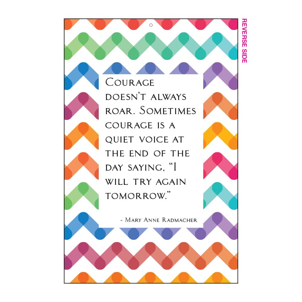 Colorful Chevrons Year at a Glance Poster Calendar